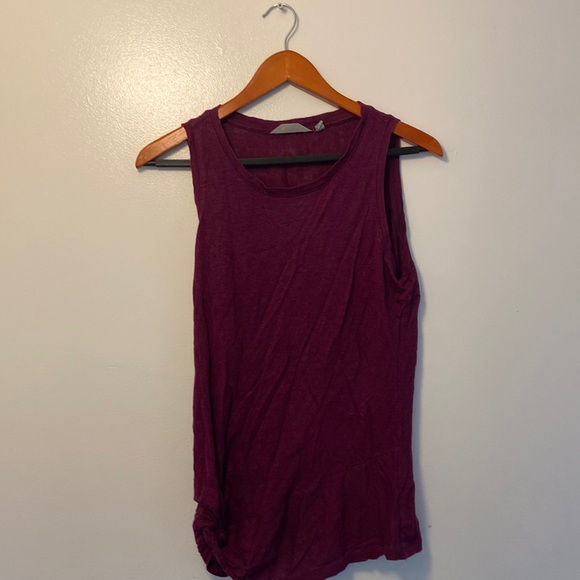Athleta | Tops | Athleta Purple Linen Tank Top Sz S | Poshmark